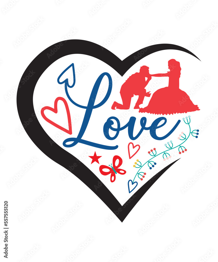 Vektorová Grafika „valentine Svg Design Valentines Day Svg Bundle