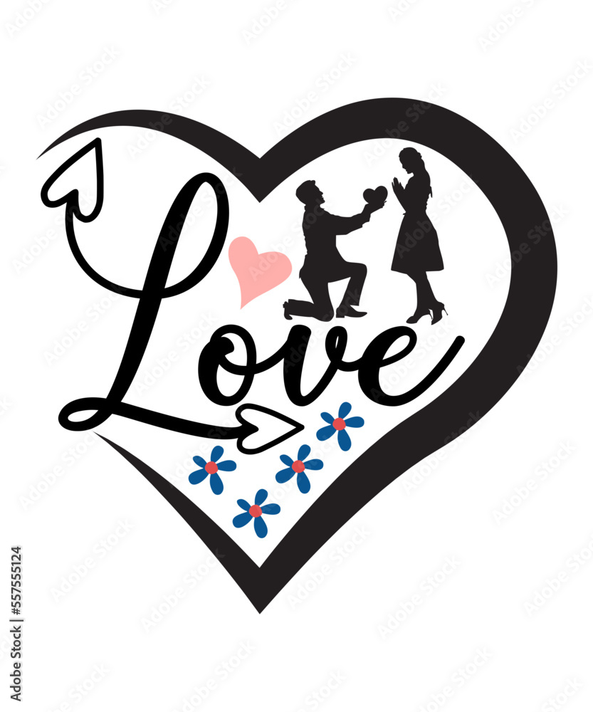 Valentine Svg Design Valentines Day Svg Bundle Love Svg Bundle