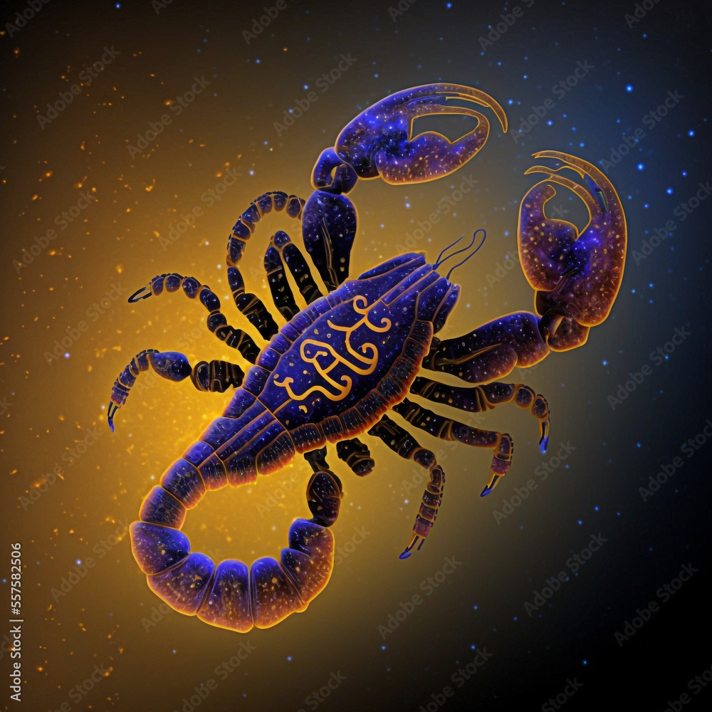 scorpio sign, zodiac sign, scorpion, cosmos, 3d, wallpaper, background ...