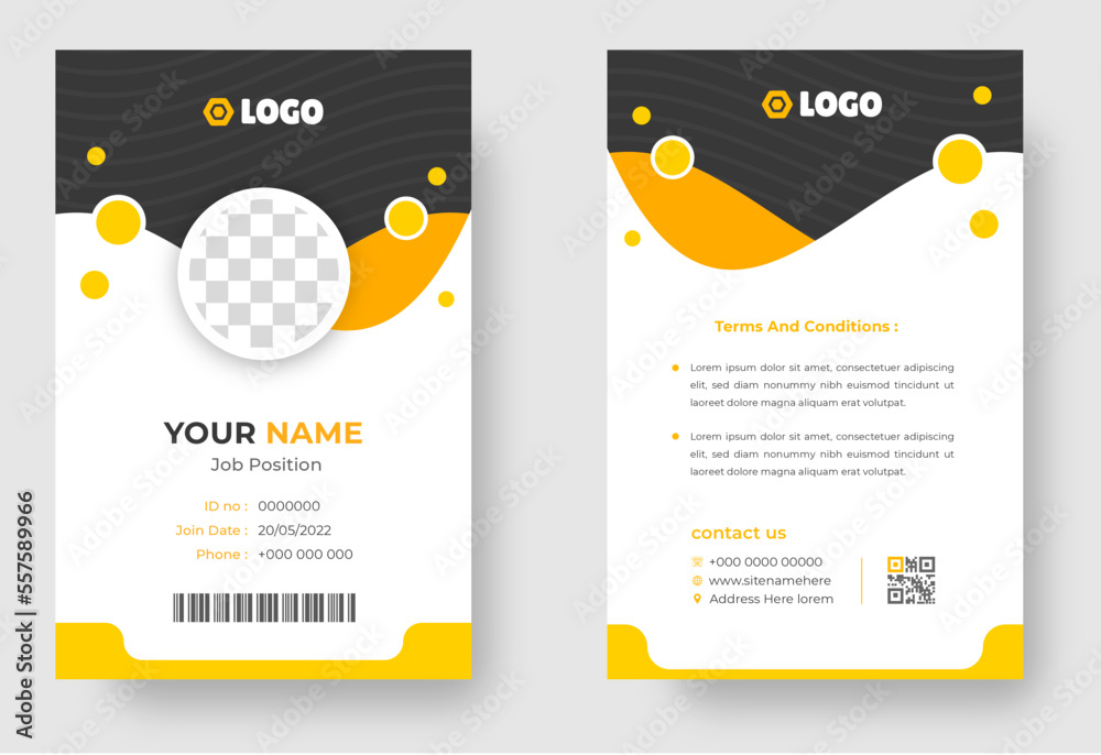 Modern and clean business id card template. professional id card design ... Modern and clean business id card template. professional id card design ...