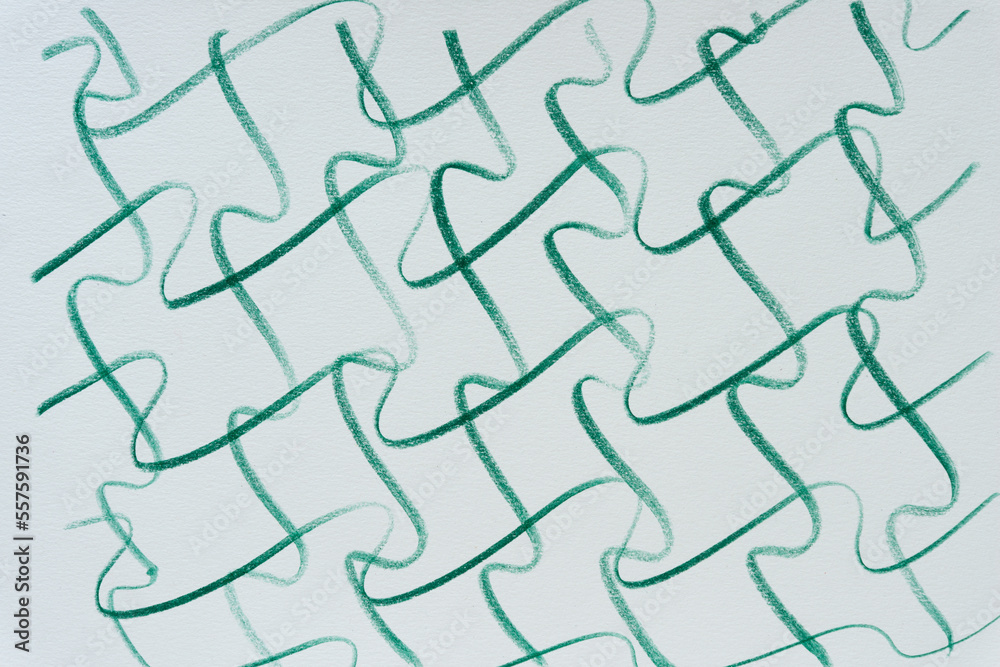 background with freehand pattern design: squiggly green lines Stock ...