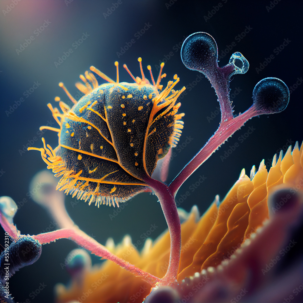 3D cell models examined with electron microscopy Stock Illustration ...