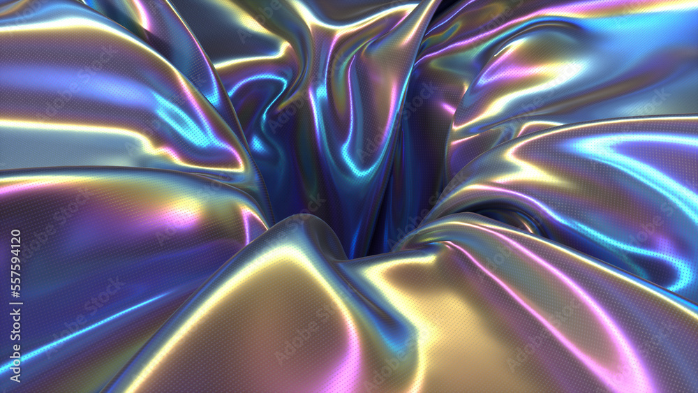 Abstract Holographic Iridescent Wallpaper 4K. Abstract vivid background ...
