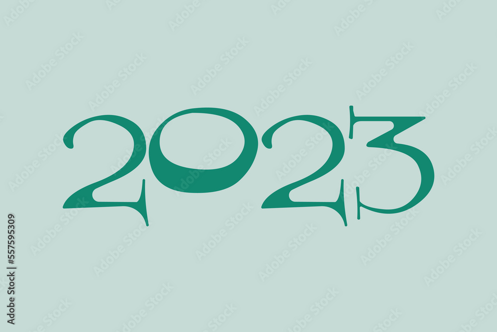 2023 Numeric text typography vector design. Happy New Year 2023. Vision ... 2023 Numeric text typography vector design. Happy New Year 2023. Vision ...