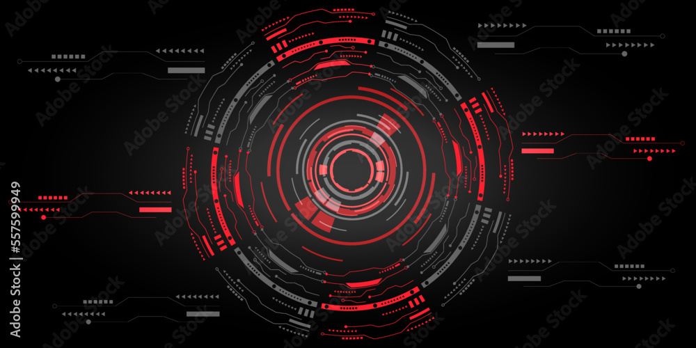 Digital modern tech screen with hi tech digital element technology ...