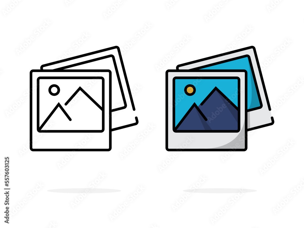 picture icon photo camera vector snapshot, polaroid photo symbols for ...