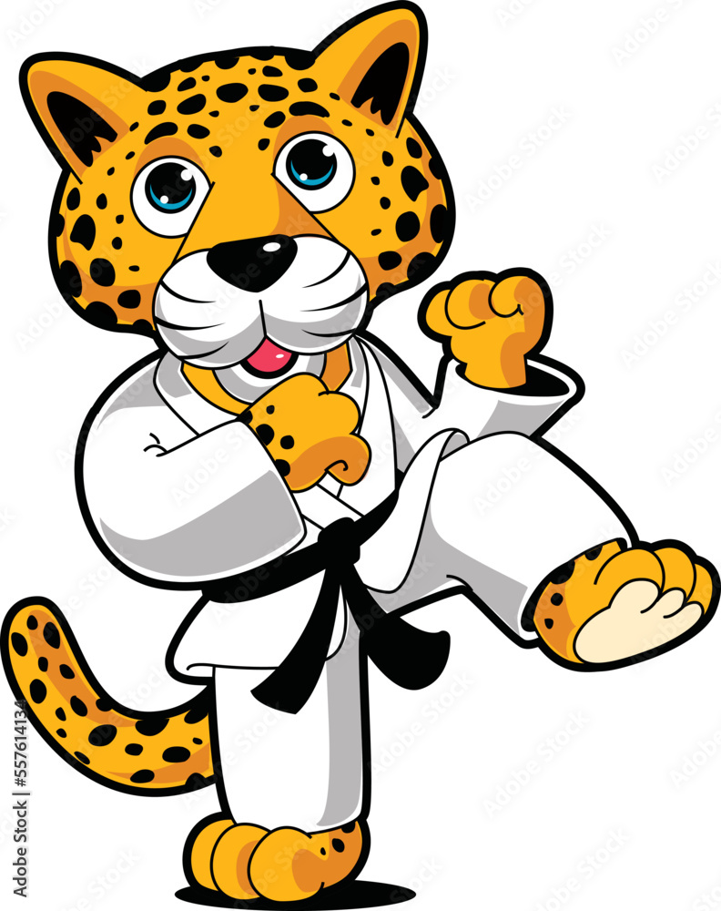 Martial Arts Karate character mascot logo design Dragon monkey lion ...