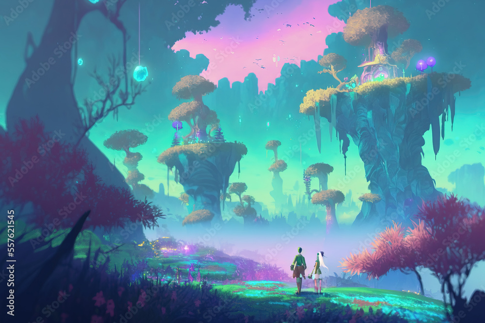 Fantasy cartoon color story. sketch art for artist creativity and ...