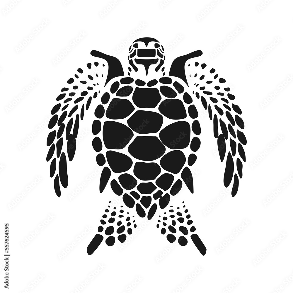 The best dashing black turtle vector. very suitable for poster design ...