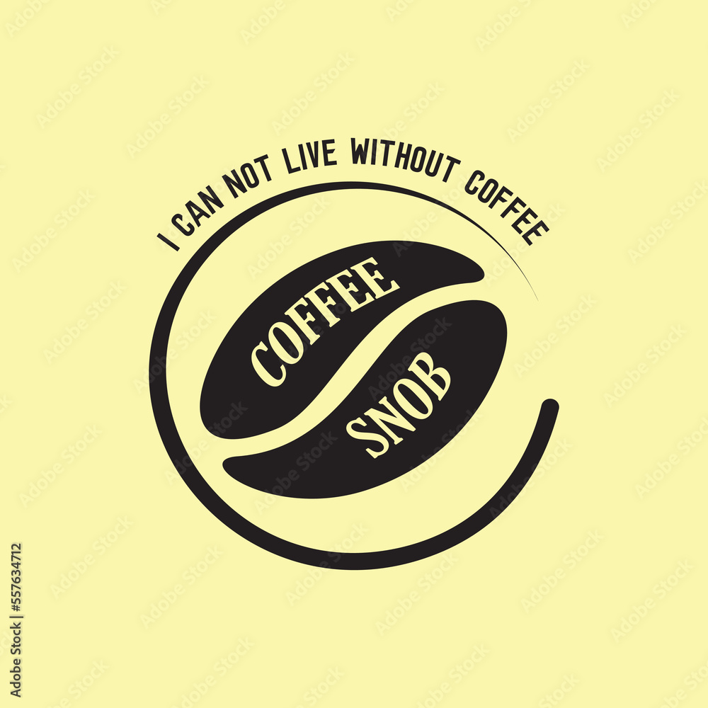 a coffee icon with funny quotes. This design can be used in various ...