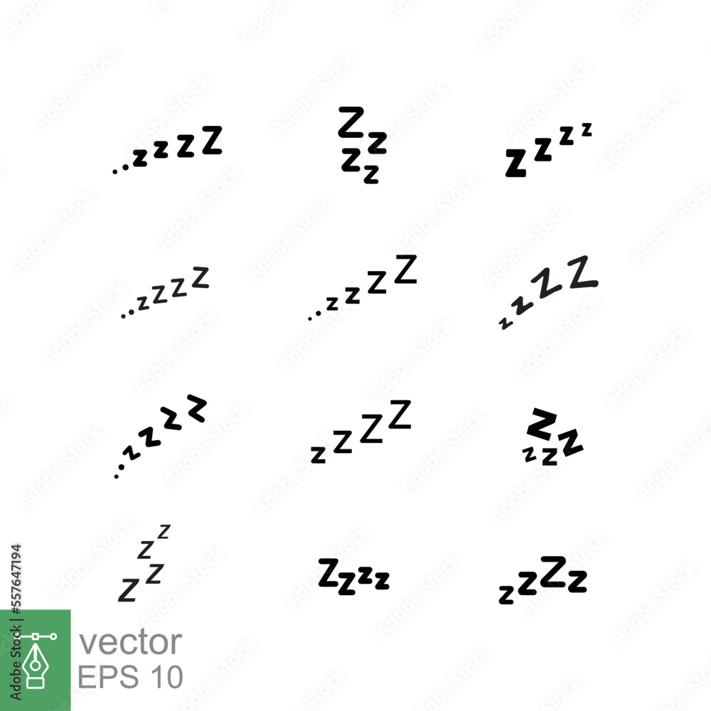 Sleeping Zzz Clip Art S