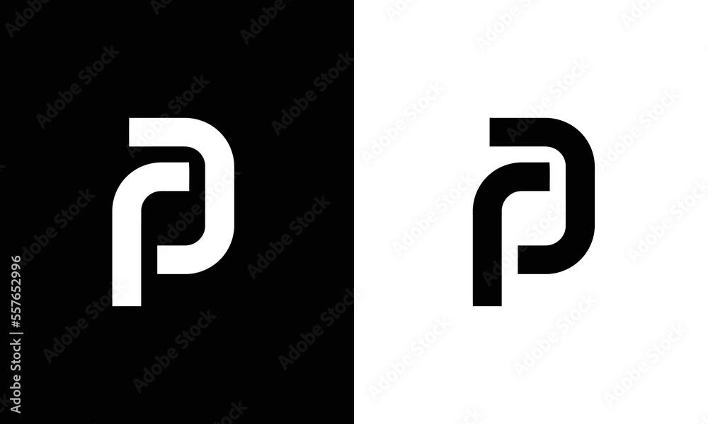 Minimalist Letter PA PD Logo Design , Editable in Vector Format in ...