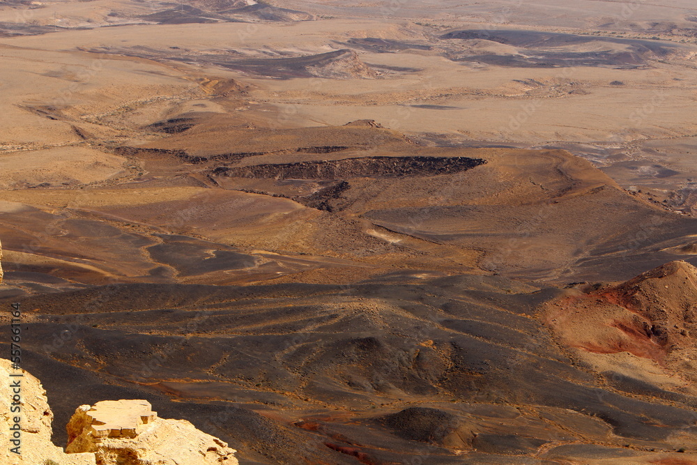 Ramon Crater is an erosion crater in the Negev Desert in southern ...