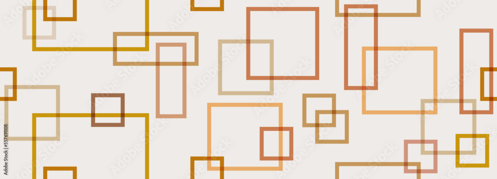 Seamless pattern. Intersection of squares. Template for textiles, textures, wallpapers ...