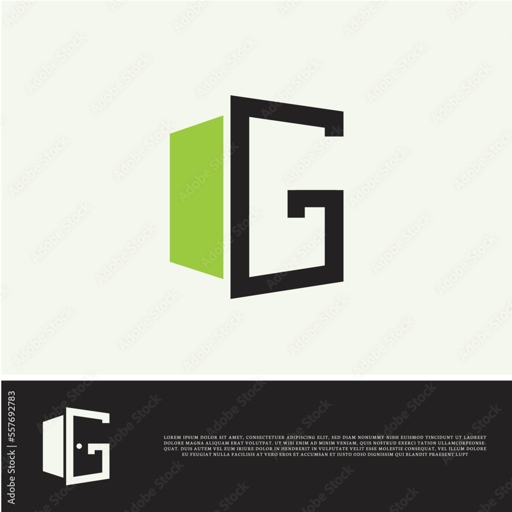 elegant letter G monogram logo design with vector files EPS, and AI , G ...