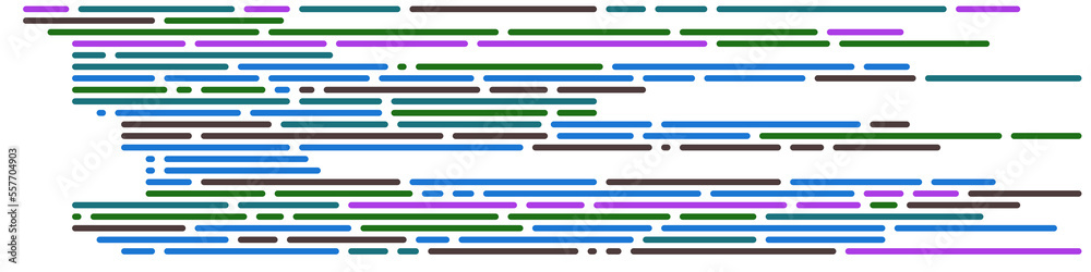 Code on screen vector illustration, flat cartoon coding lines ...