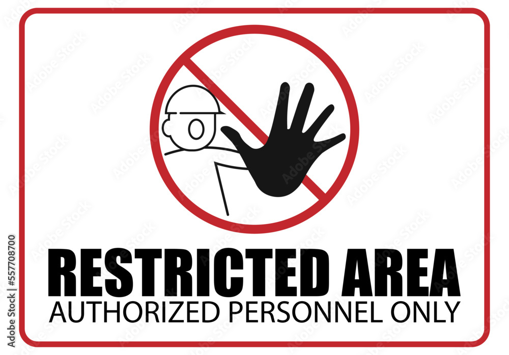 Do not enter sign, no trespassing, prohibit people from passing warning ...