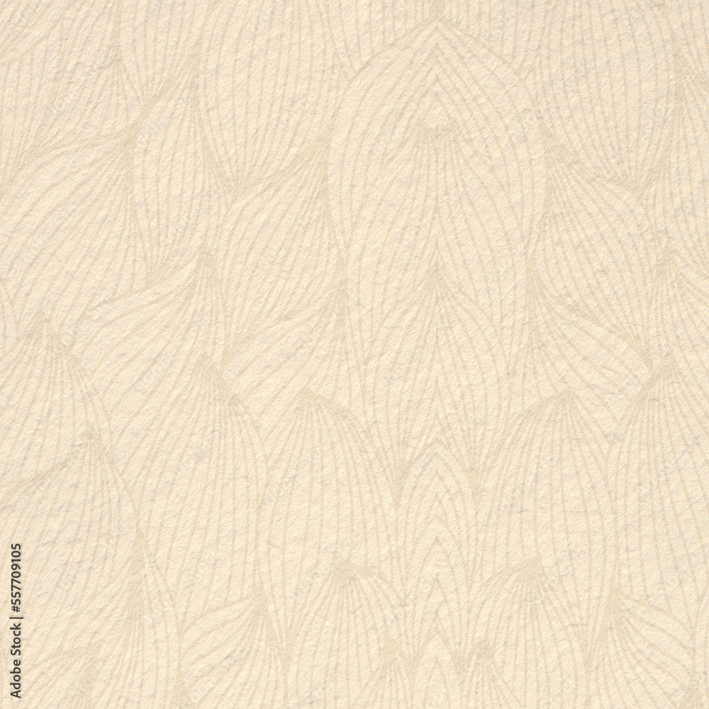 Monochromatic background in ecru tones with subtle leaves pattern ...