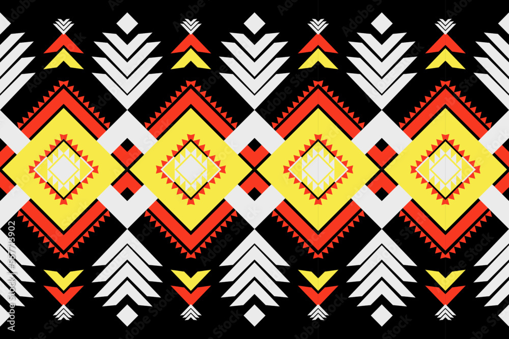 Seamless geometric ethnic asian oriental and tradition pattern design ...