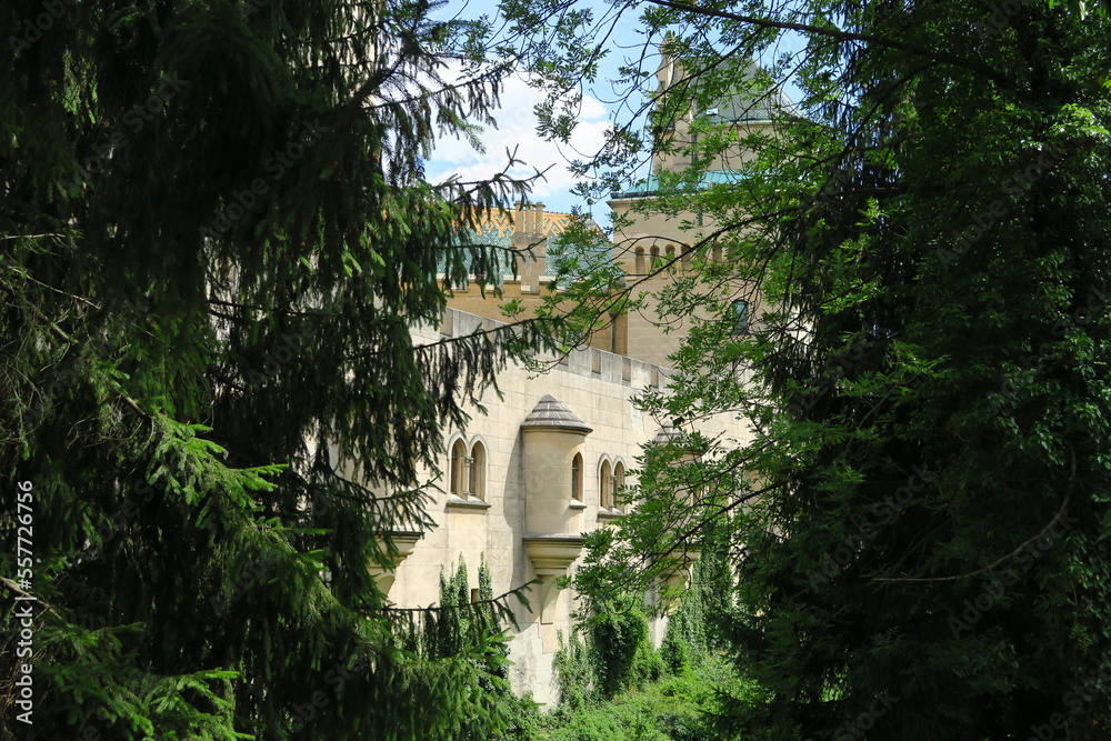 famous fairy tale castle bojnice in slovakia with sights and locations ...