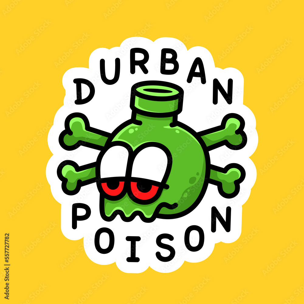 Durban Poison Cannabis Strain Sign Marijuana Package Sticker or T-shirt ...