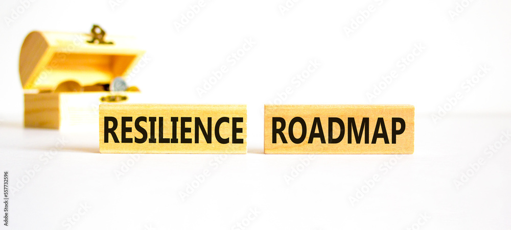 Resilience roadmap symbol. Concept word Resilience roadmap typed on ...