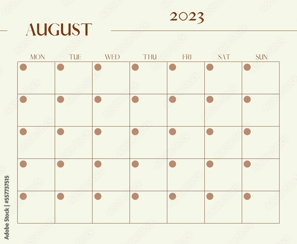 monthly 2023 planner printable vintage aesthetic calendar Stock ...