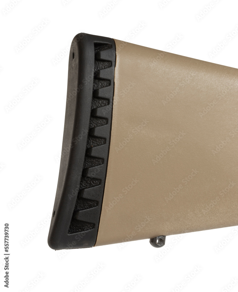 Black recoil pad on a bolt action rifle Stock Photo | Adobe Stock