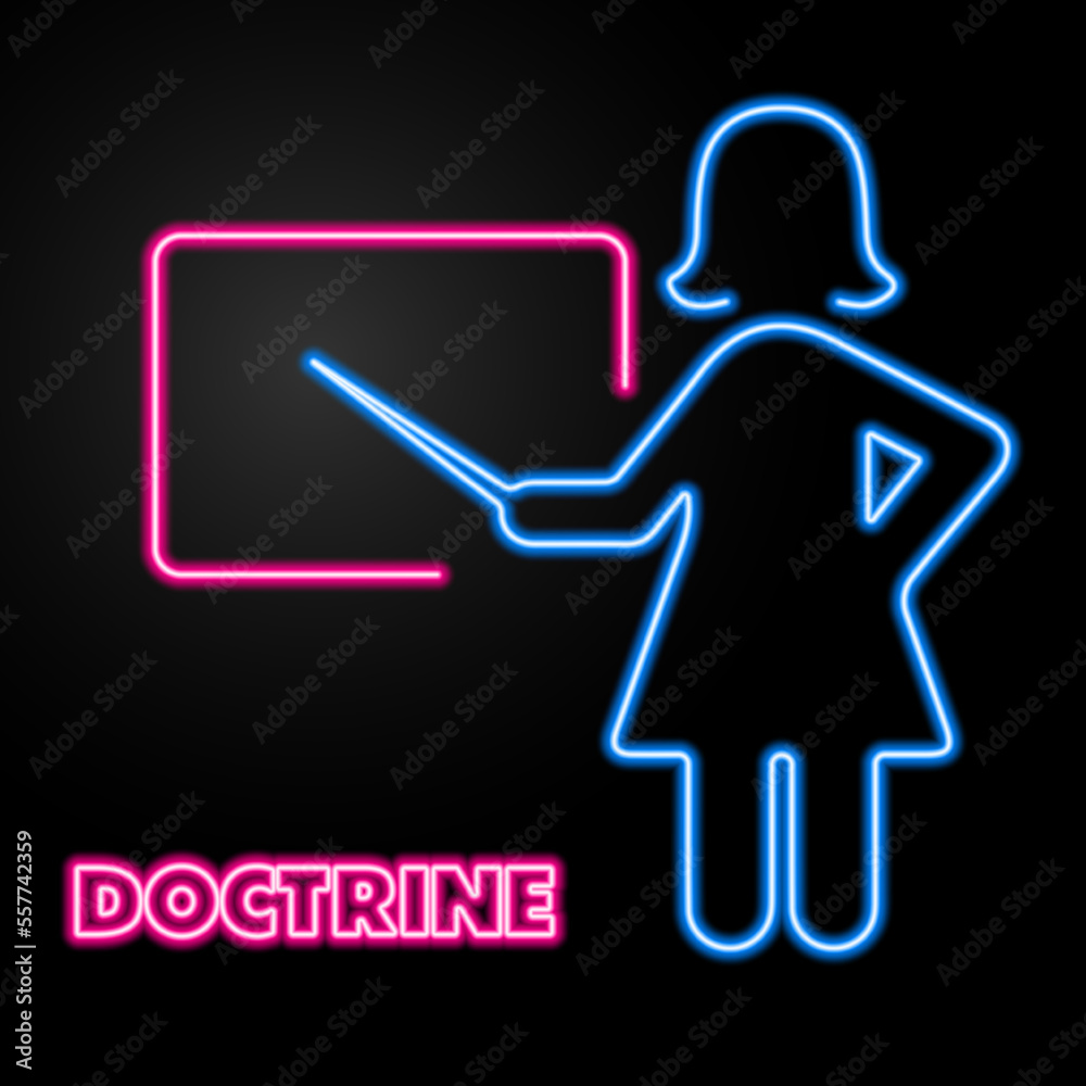 teacher neon sign, modern glowing banner design, colorful modern design ...