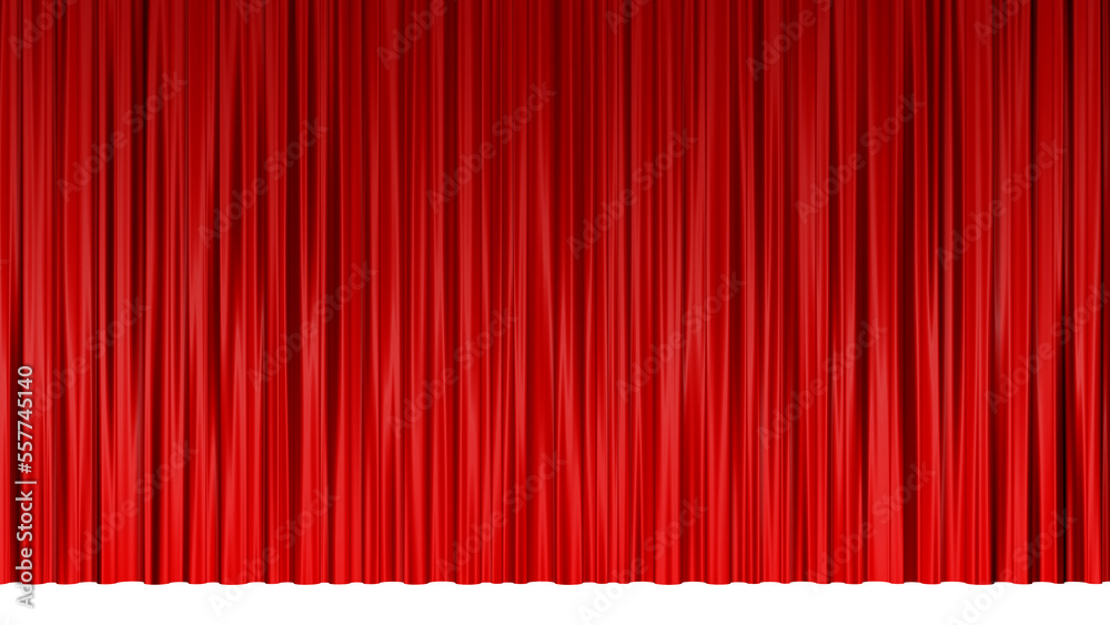 langer roter Vorhang Stock Illustration | Adobe Stock