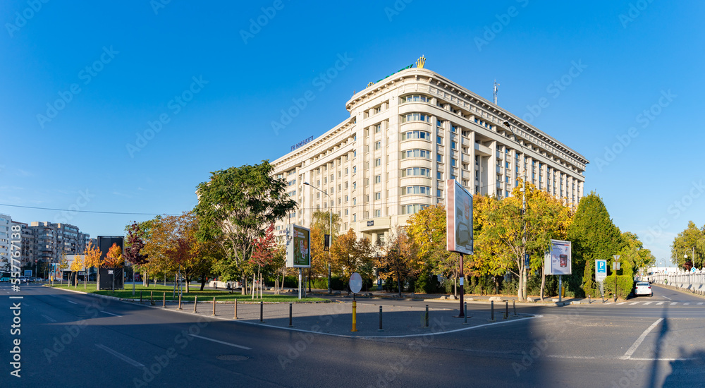 Bucharest, Romania - October 23, 2022: A picture of the JW Marriott ...
