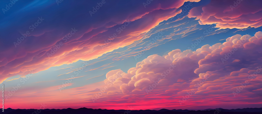 Beautiful sunset sky with pastel pink and purple colors, sunset whit clouds. Stock Photo | Adobe ...