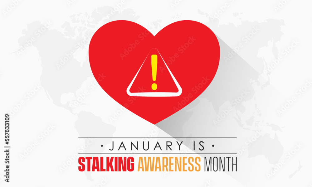 Vector banner template design concept of National Stalking Awareness ...