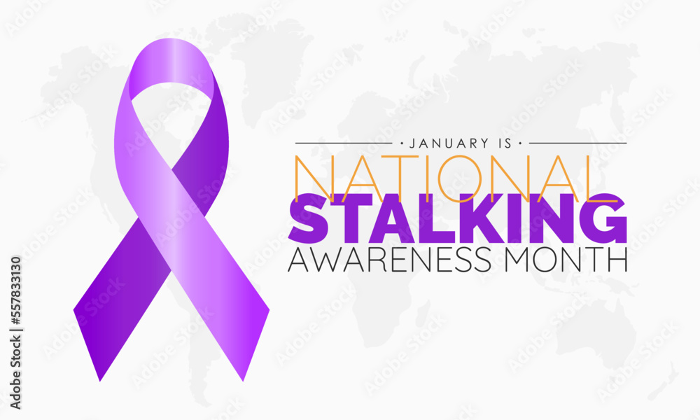 Vector banner template design concept of National Stalking Awareness ...