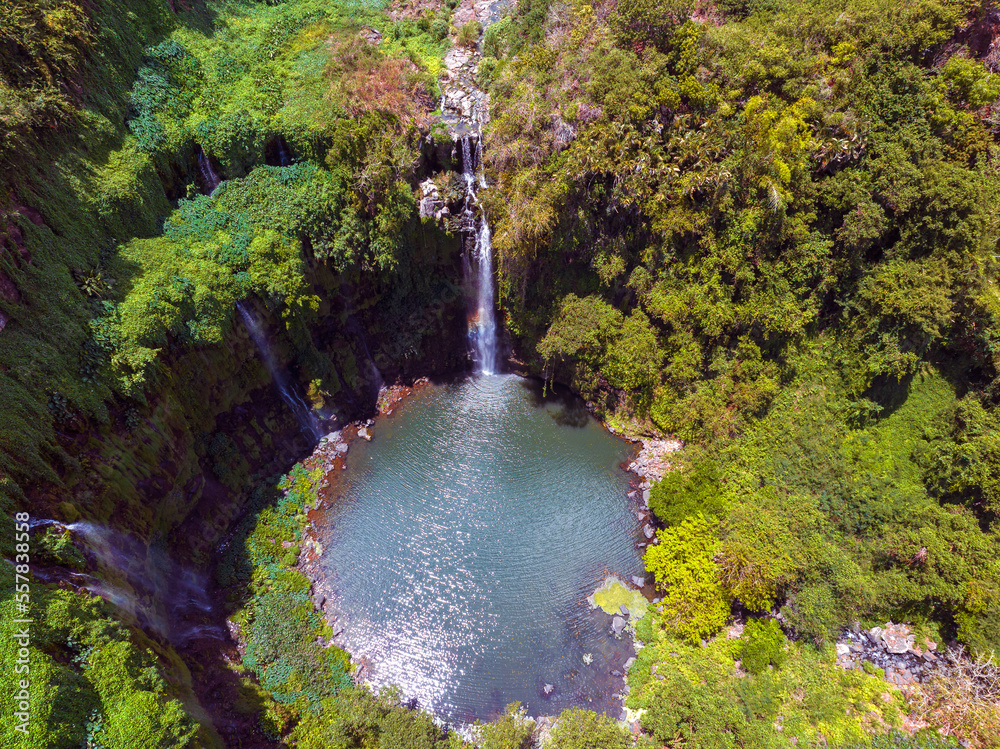 Cascade de Balfour. The waterfall at Ebene Balfour Gardens. This is a ...