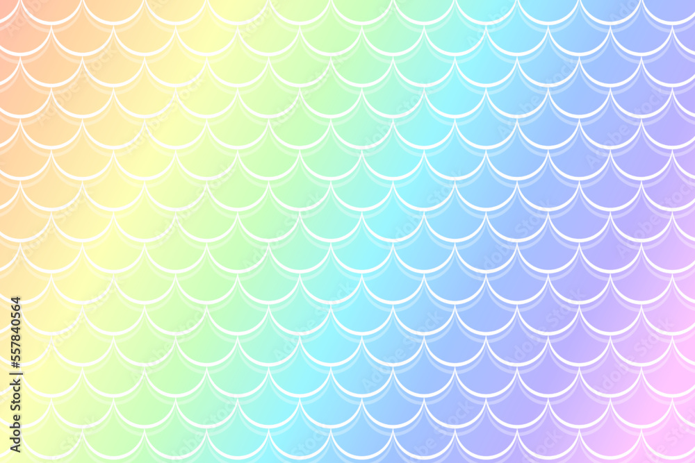 Mermaid rainbow background in fantasy style with scales. Unicorn ...