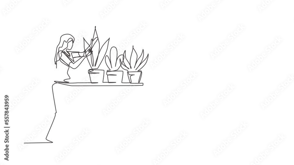 Animated Self Drawing Of Continuous Line Draw Gardener With Rack