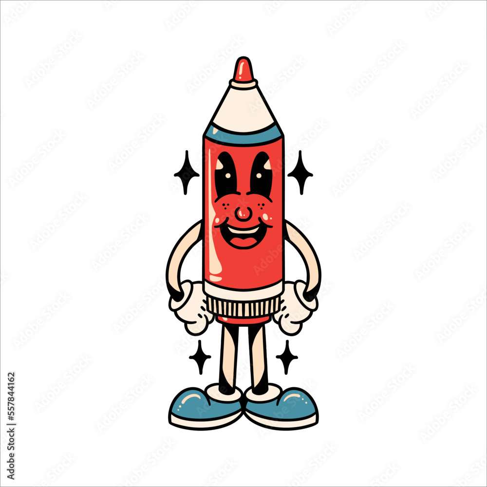 cute marker cartoon vector design Stock Vector | Adobe Stock