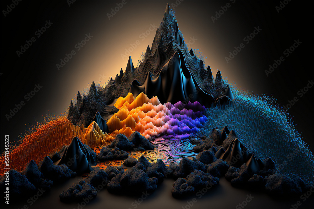 Generative AI, incredible fantastic backdrop, abstract background ...