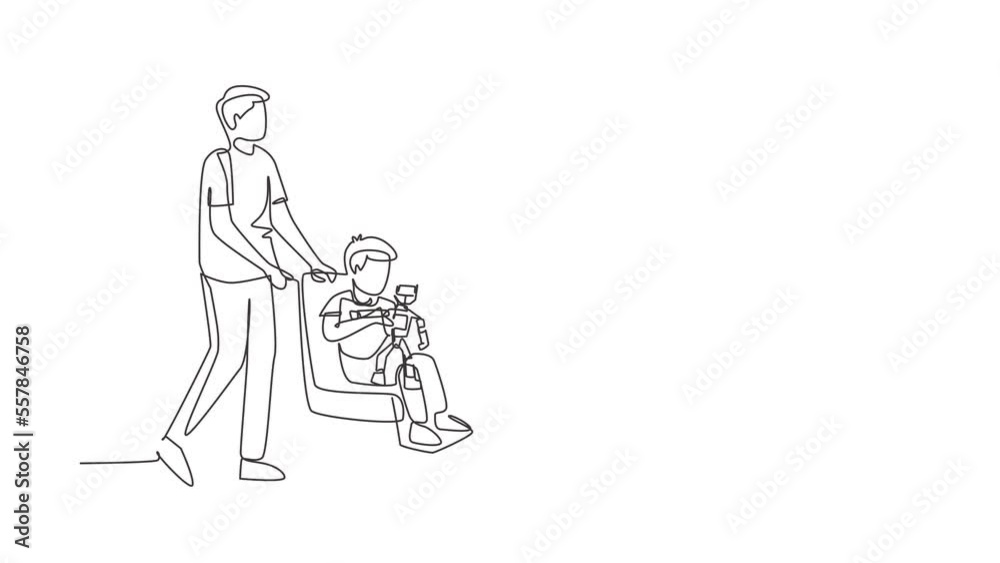 Self drawing animation of single line draw rehabilitation for children ...