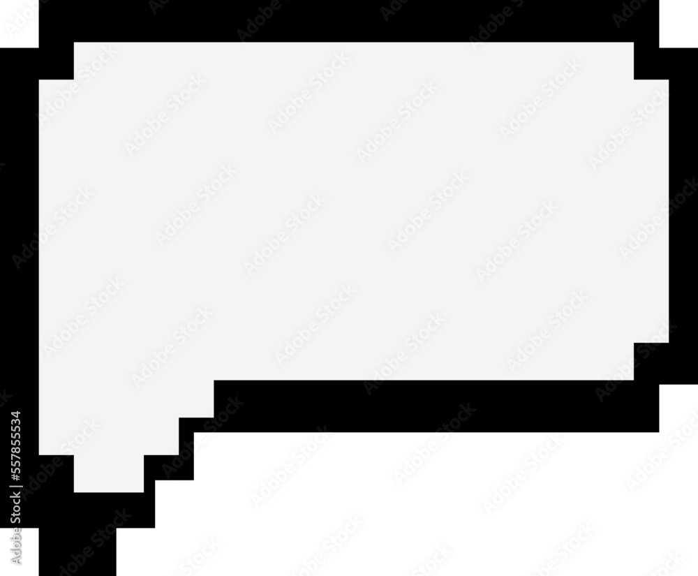 aesthetics 8bit pixel speech bubble, text box, frame talk, chat box ...