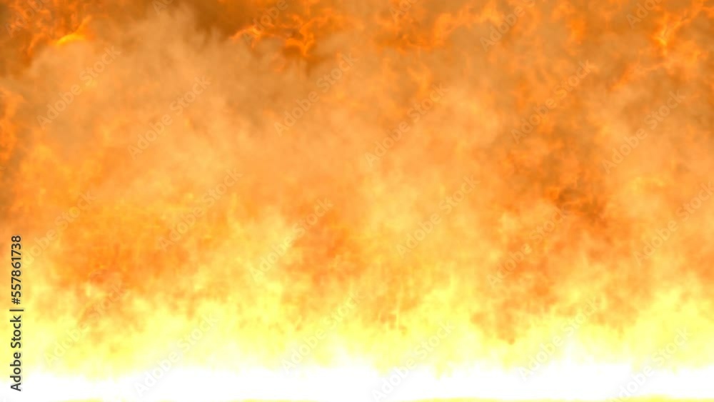 looping fire flame and smoke burning animation as all over the surface ...