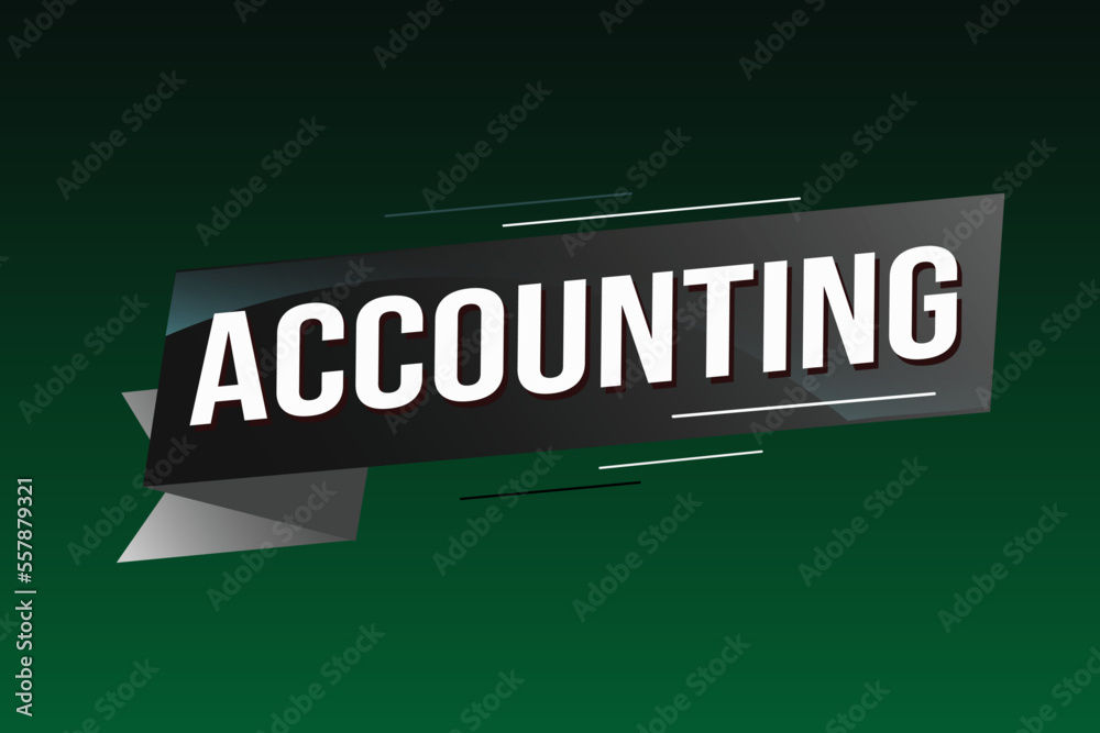 Stockvector Accounting word concept vector illustration with lines 3d ...