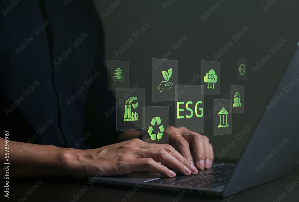 ESG environmental social governance investment business concept ...