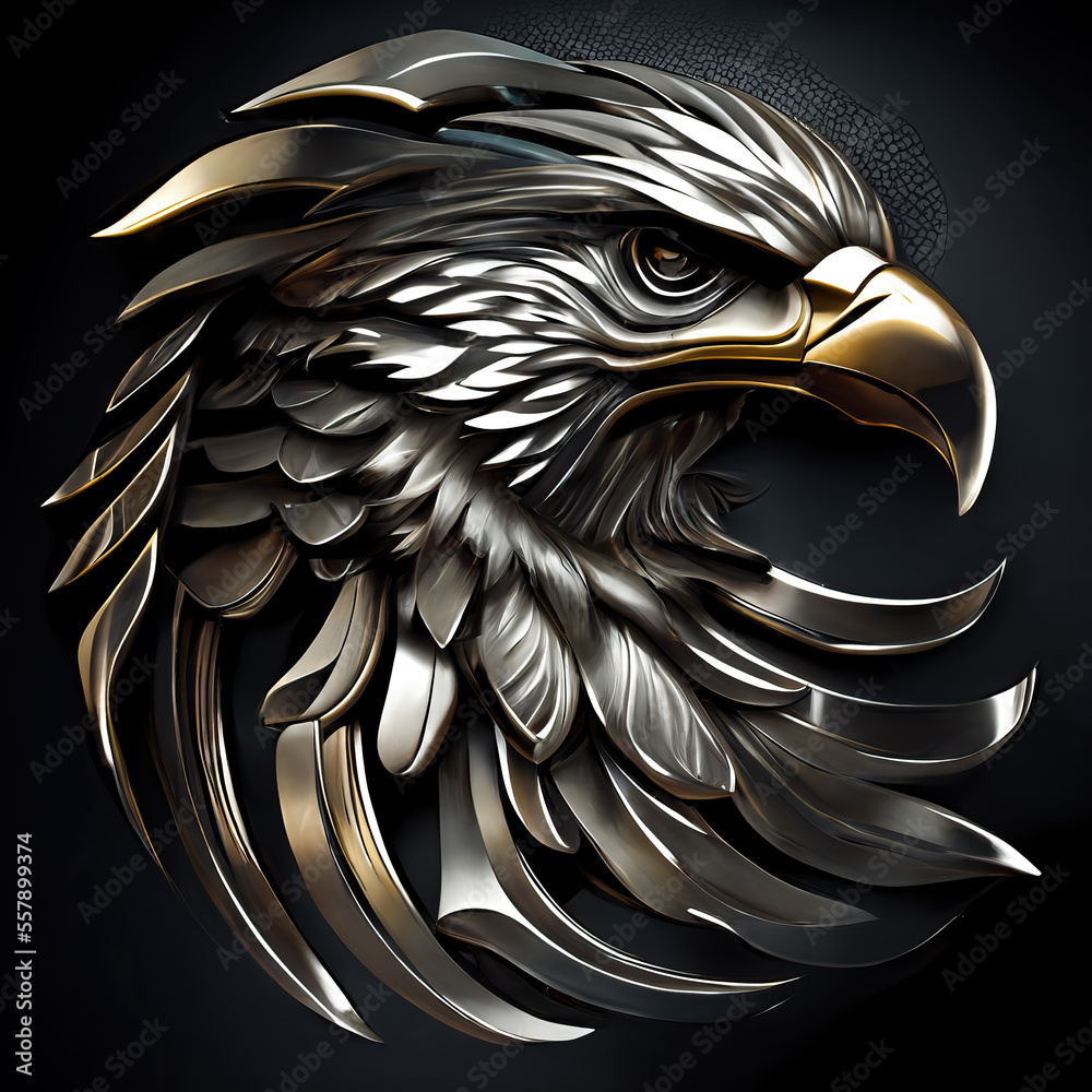 Bald Eagle Metal Stock Illustration | Adobe Stock
