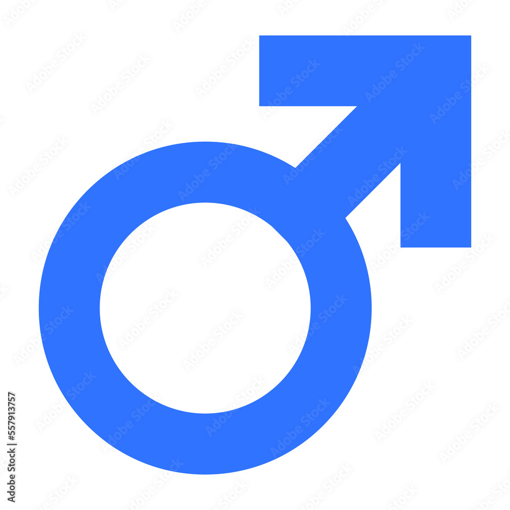 Plakát Male Symbol Isolated Icon on Transparent Background – Obraz na ...