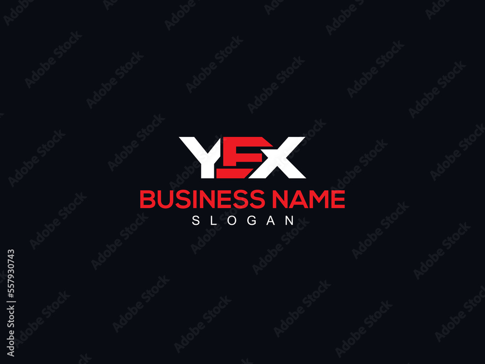 Minimalist YEX y e x Logo Icon And Colorful Letter Design For Business ...