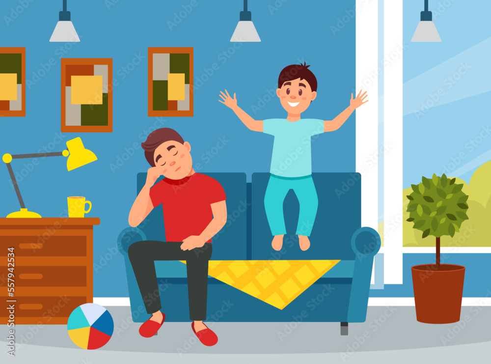 Hyperactive Kid Cartoon