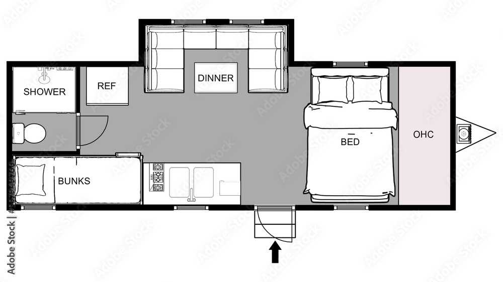 Travel trailer floor plans. Popular travel trailer floorplan. Floorplan ...