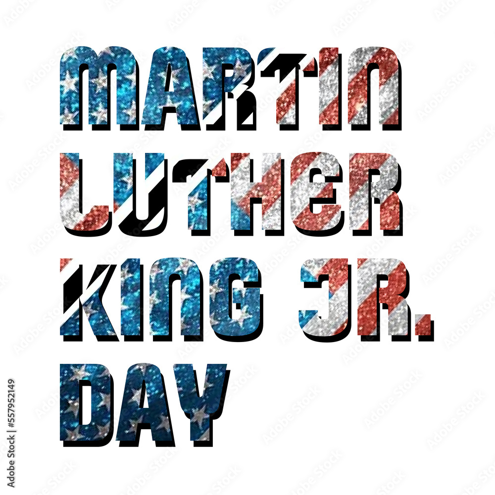 Martin Luther King Jr. Day png, Martin Luther King Jr. Day typography ...
